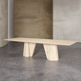 The Orco Customized Dining Table offers a timeless look