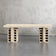 Custom Travertine Office Desk | Bespoke Stone Work Furniture | Aprils Form