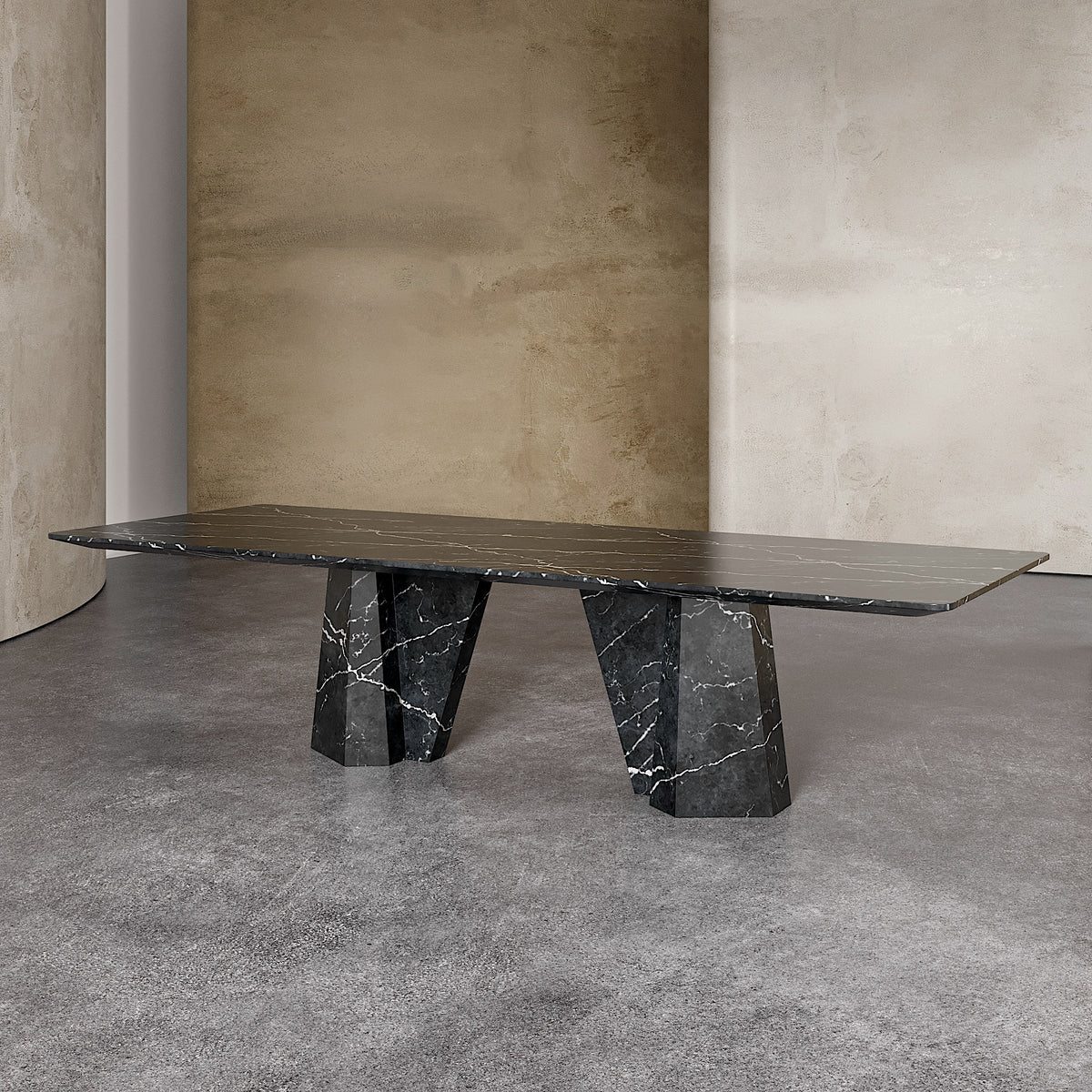 The Orco Customized Dining Table offers a timeless look