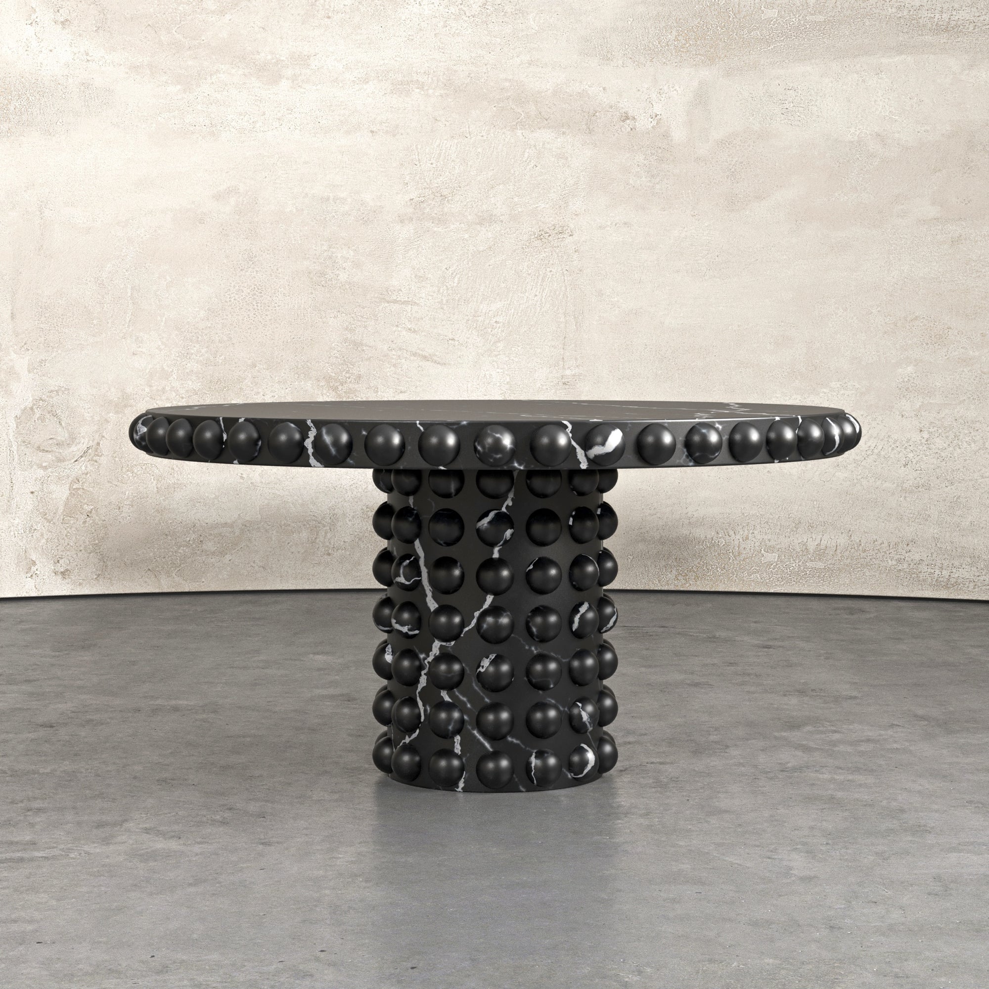 Custom Round Marble Dining Table | Bespoke Stone Furniture | Aprils Form