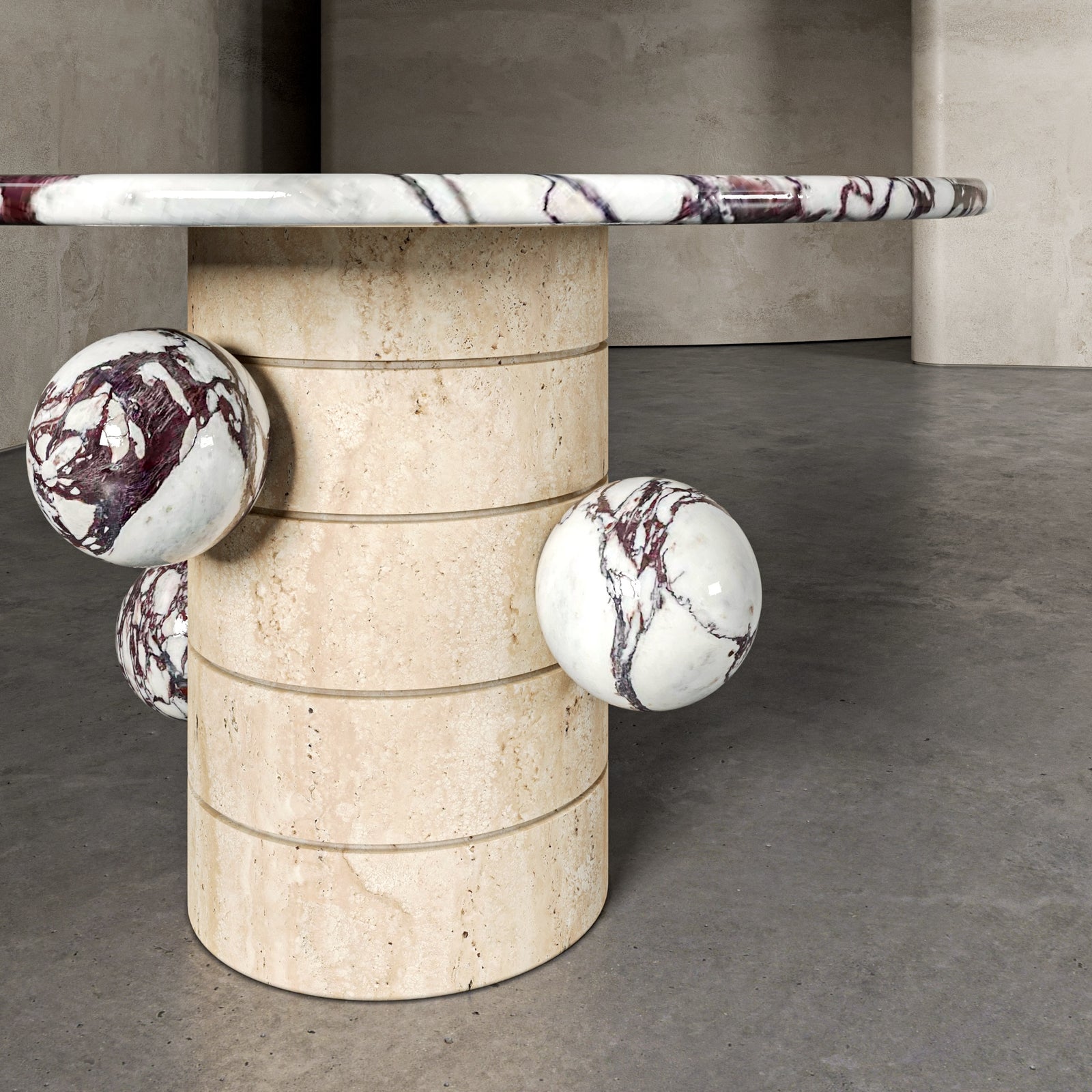 Monco table with a whimsy touch