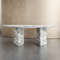 Bow Made-To-Order Marble Dining Table Classically Elegant