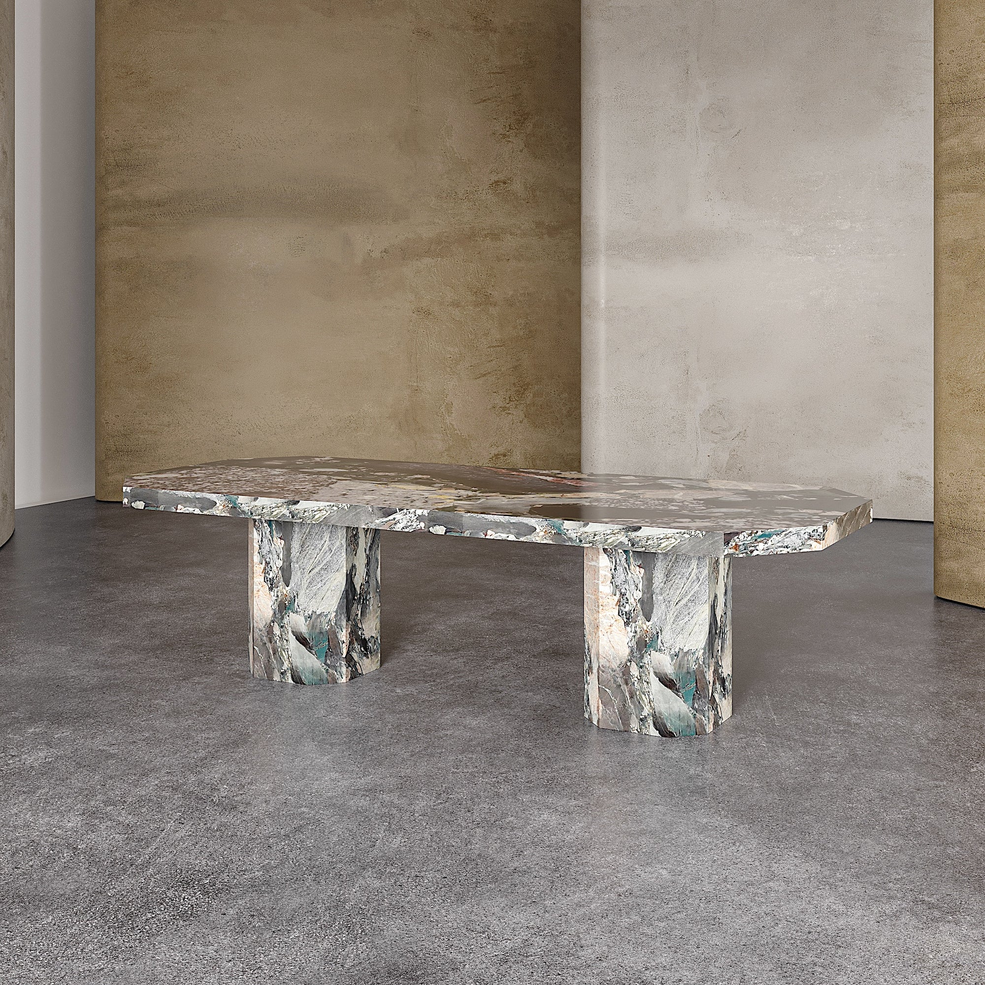 The Munda Customized Dining Table offers a timeless look