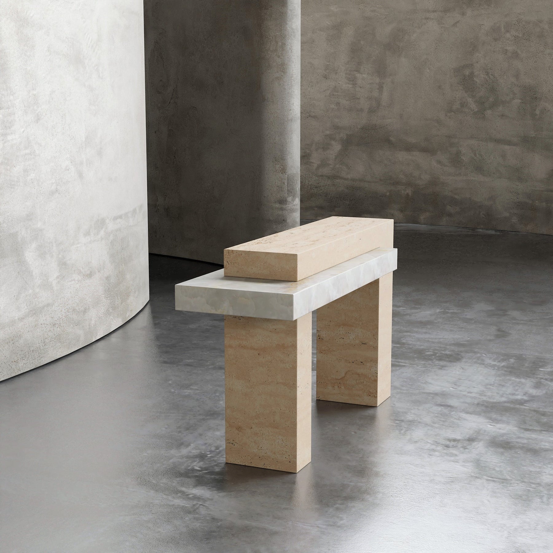 Custom Marble Console Table | Bessio Bespoke Stone Furniture | Aprils Form