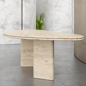 Bow Made-To-Order Marble Dining Table Classically Elegant