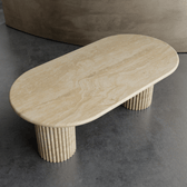Vessa Custom Design Marble Dining Table celebrates the natural beauty ...