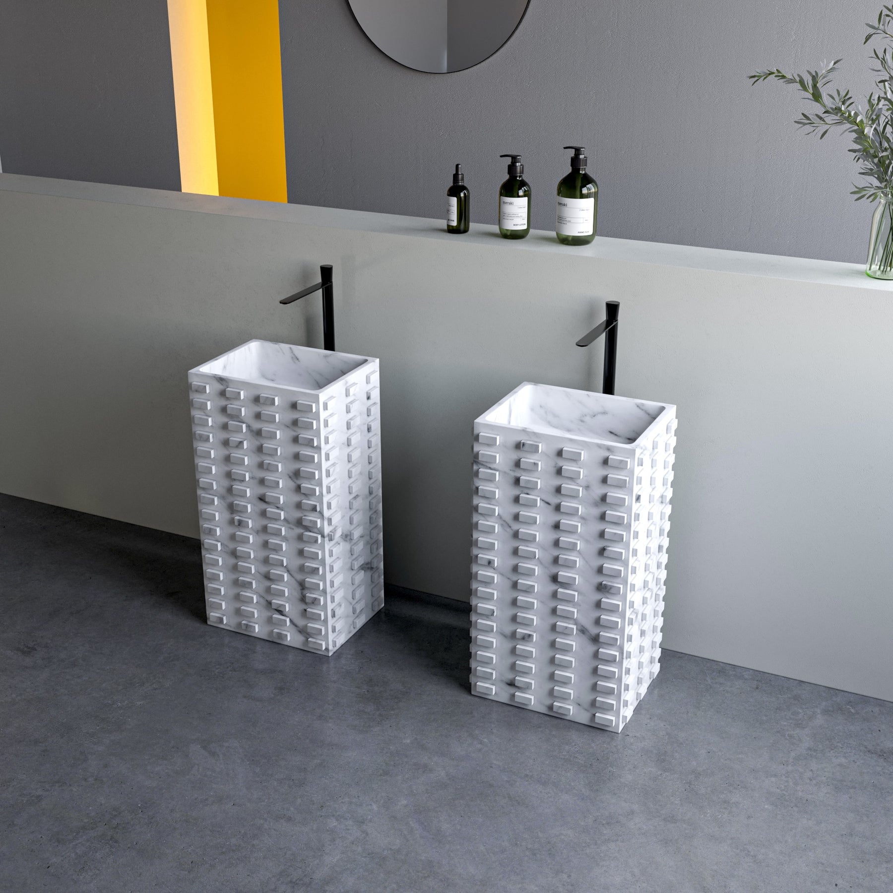Custom Marble Bathroom Vanity Sink | Bespoke Stone Basin | Aprils Form