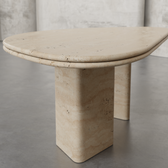 Bow Made-To-Order Marble Dining Table Classically Elegant