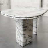 Bow Made-To-Order Marble Dining Table Classically Elegant