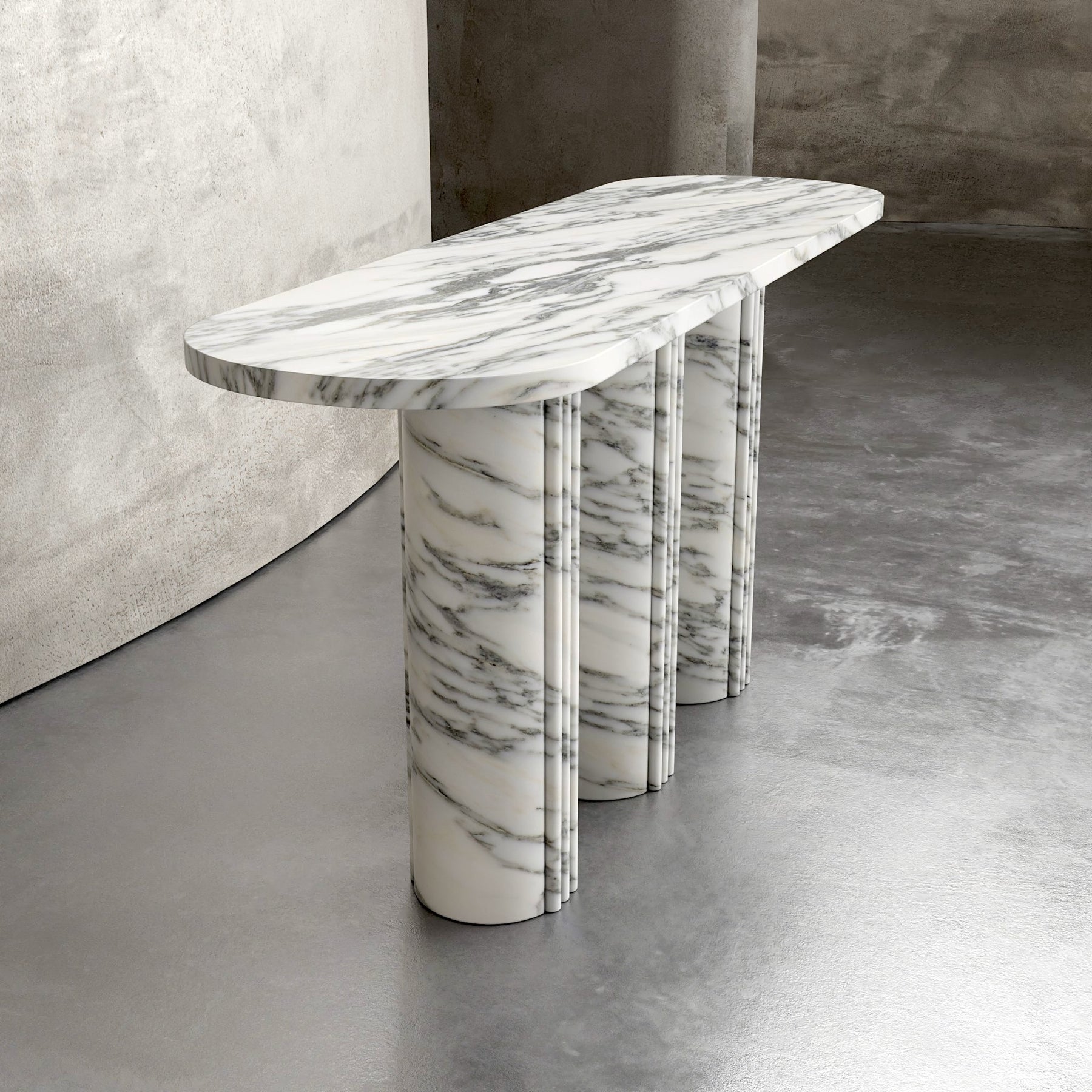 Custom Marble Console Table | Tara Stone Furniture | Aprils Form