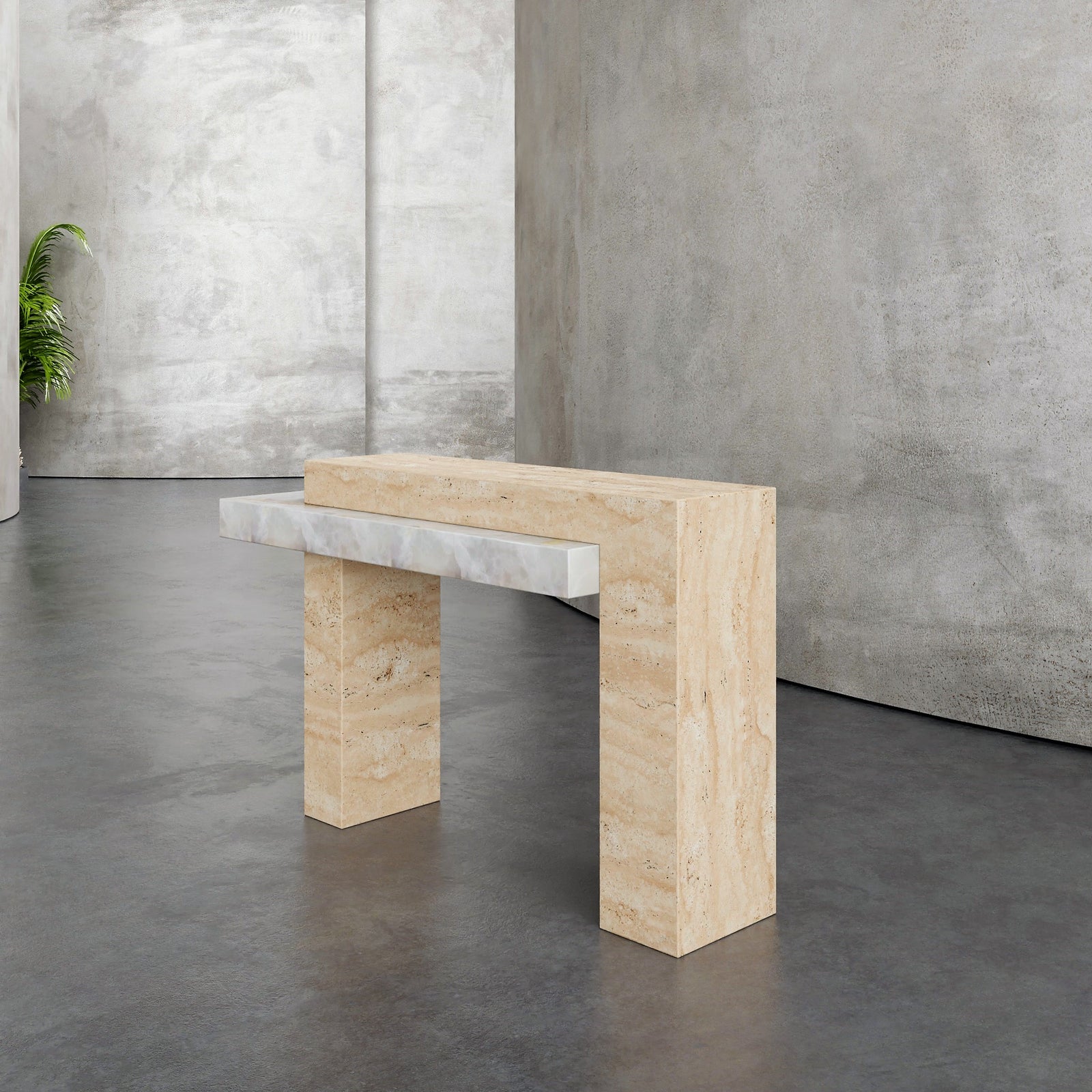 Custom Marble Console Table | Bessio Bespoke Stone Furniture | Aprils Form