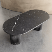 Vessa Custom Design Marble Dining Table celebrates the natural beauty ...