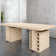Custom Travertine Office Desk | Bespoke Stone Work Furniture | Aprils Form