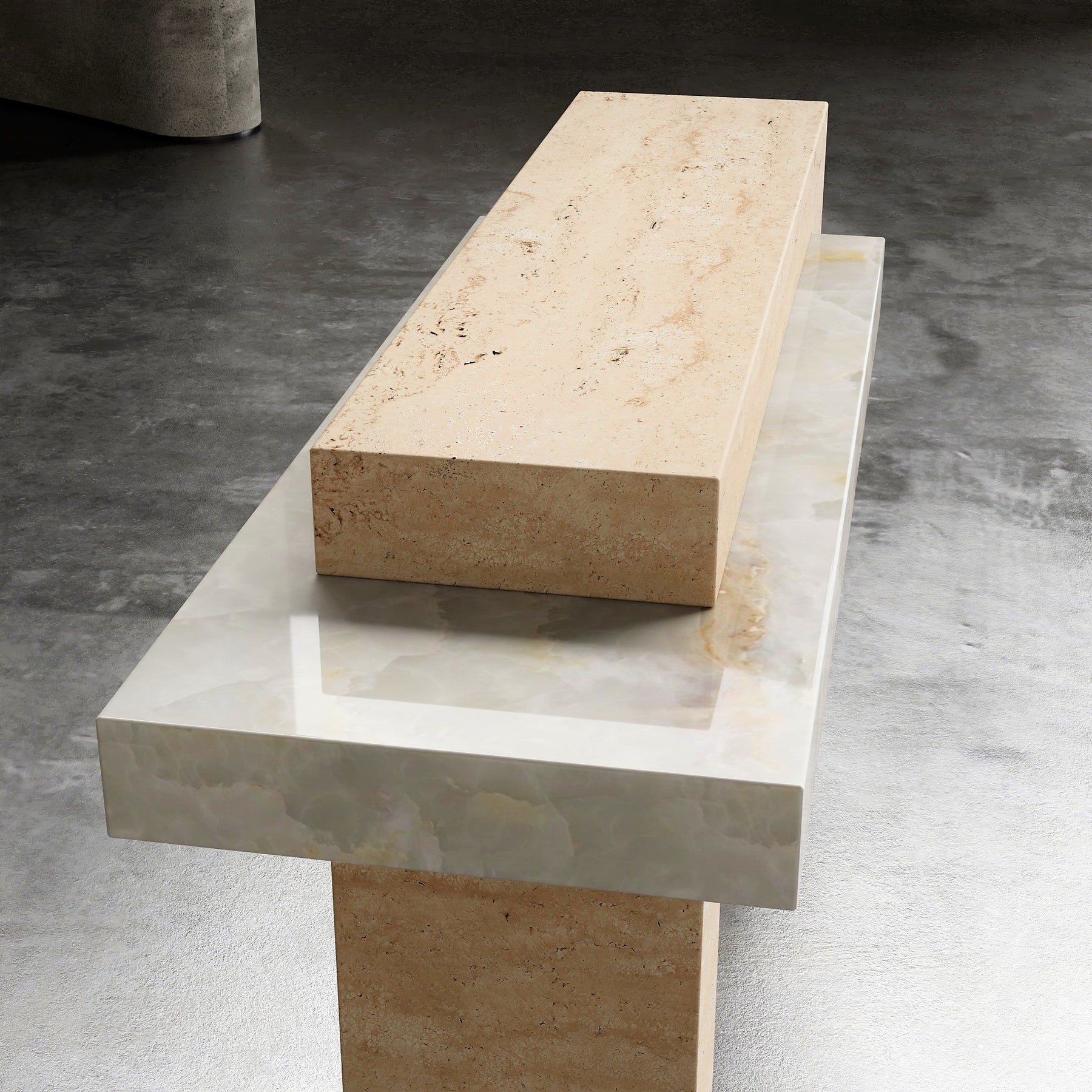 Custom Marble Console Table | Bessio Bespoke Stone Furniture | Aprils Form