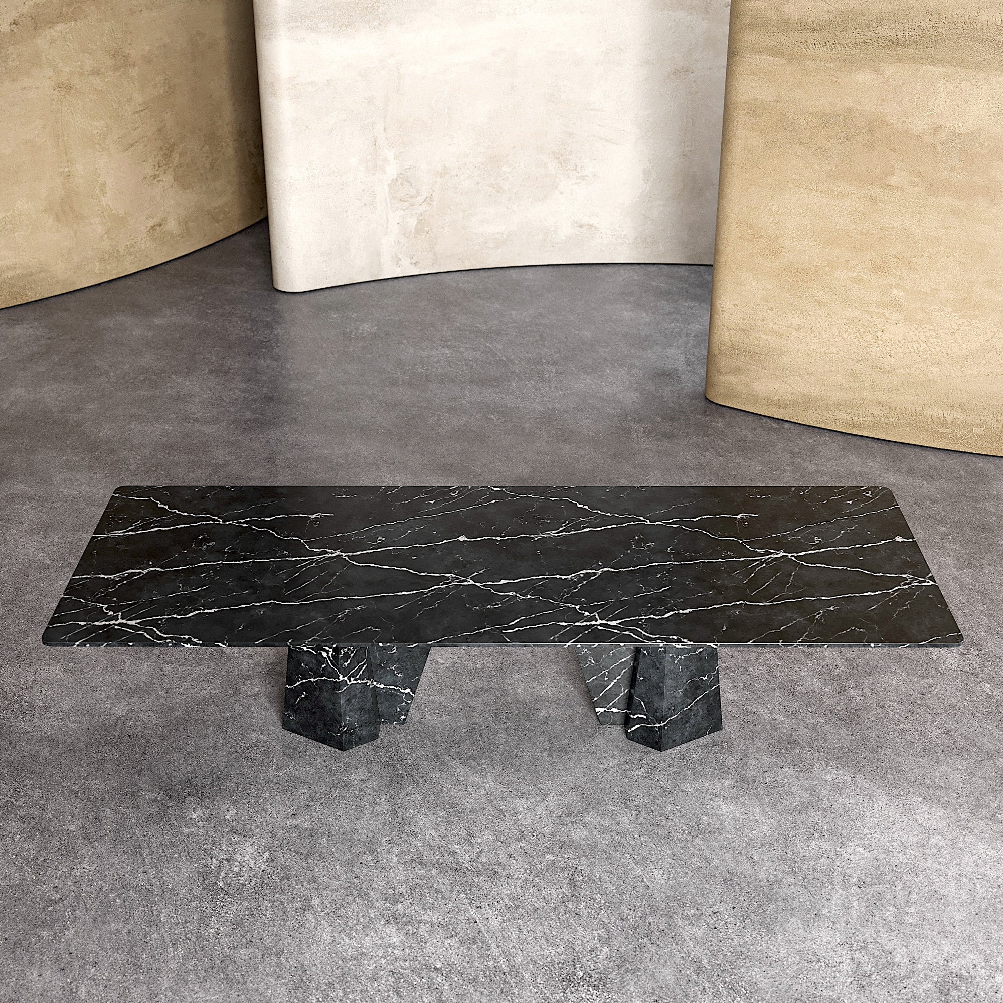 The Orco Customized Dining Table offers a timeless look