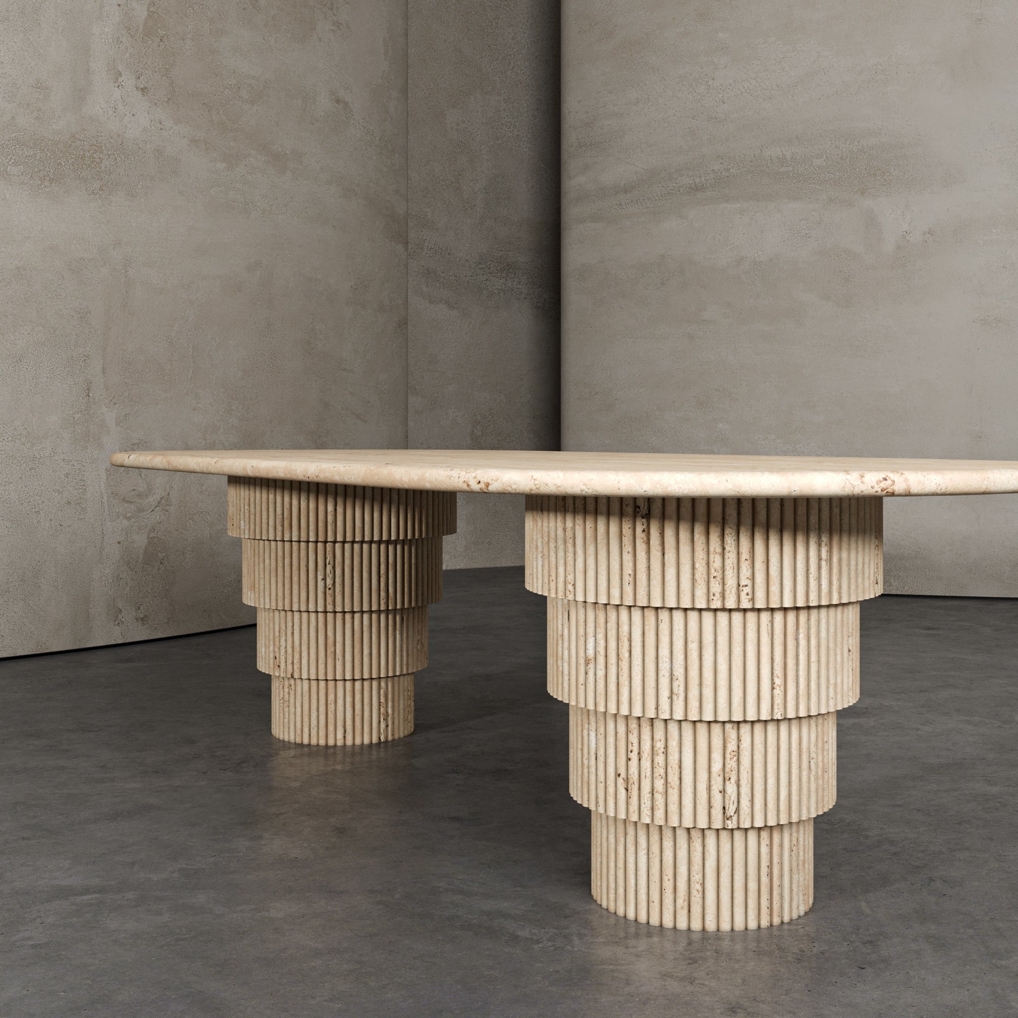 The Tihki Dining Table adds timeless style to dining spaces