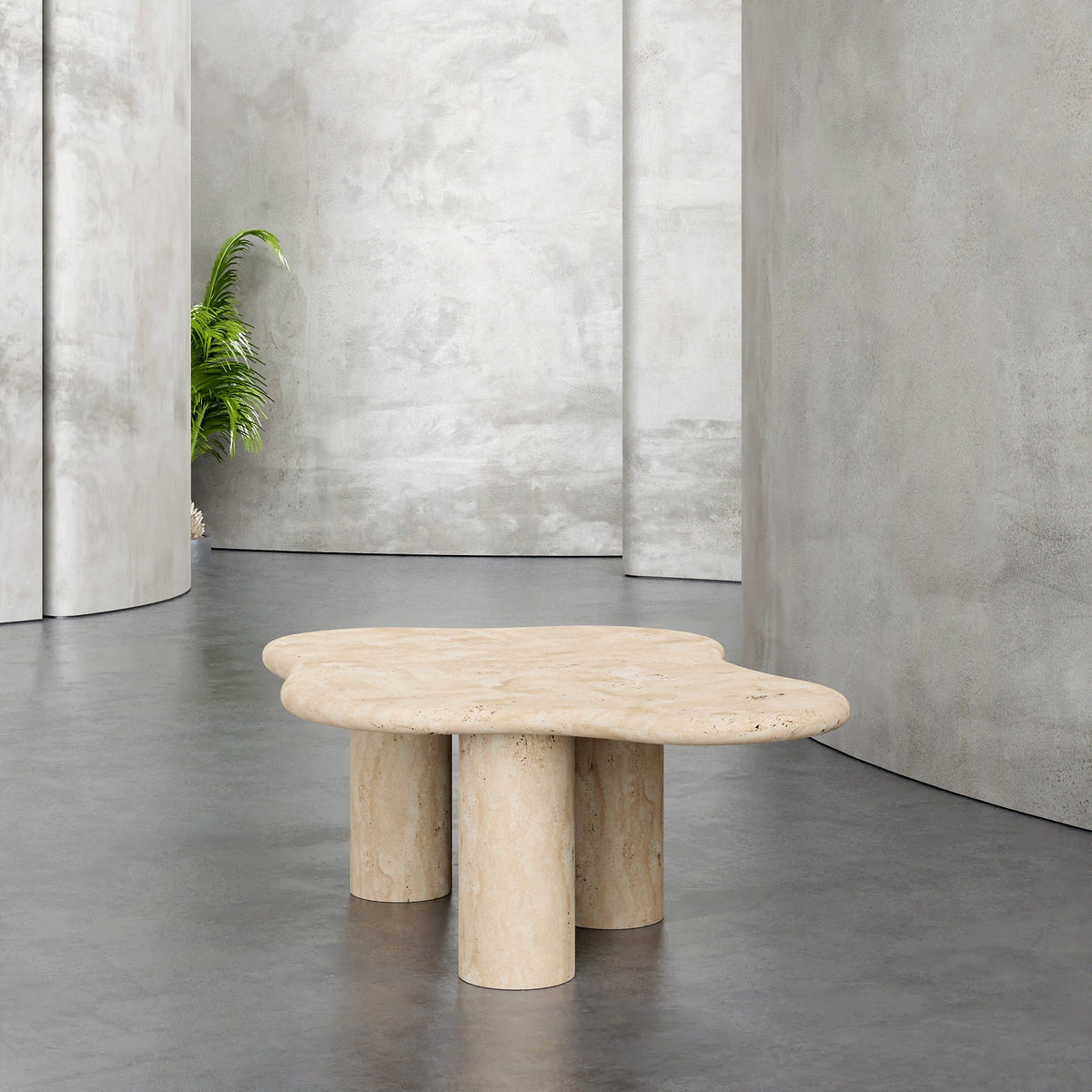 Terra Customizable Stone Coffee Table is a unique centerpiece