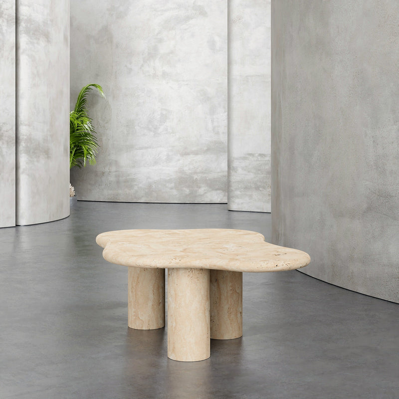 Terra Customizable Stone Coffee Table is a unique centerpiece