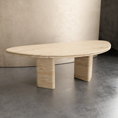 Bow Made-To-Order Marble Dining Table Classically Elegant