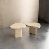 Bow Customizable Natural Stone Coffe Table Set