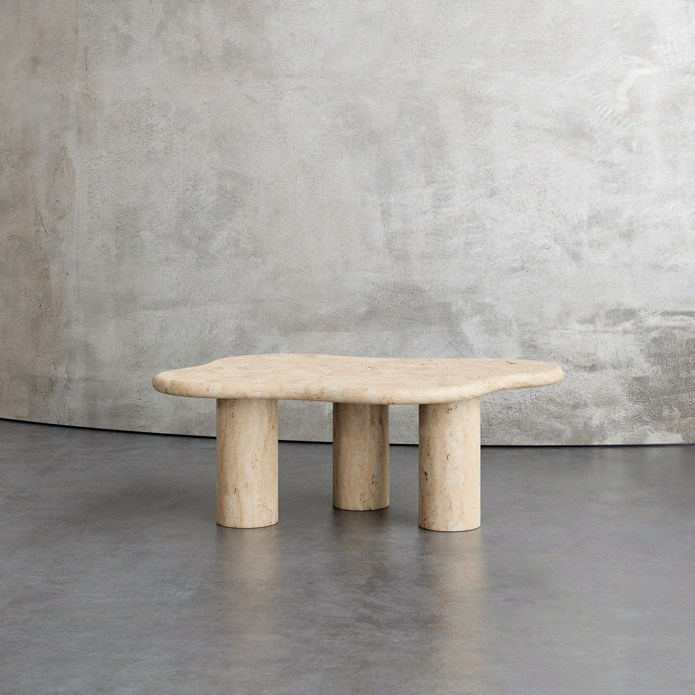 Terra Customizable Stone Coffee Table is a unique centerpiece