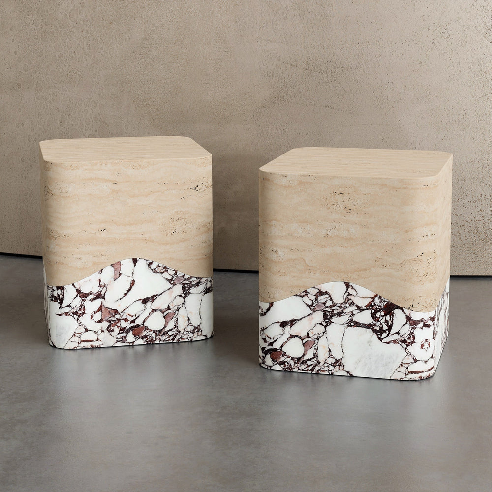 Custom Marble Side Table | Ombra Bespoke Stone Furniture | Aprils Form