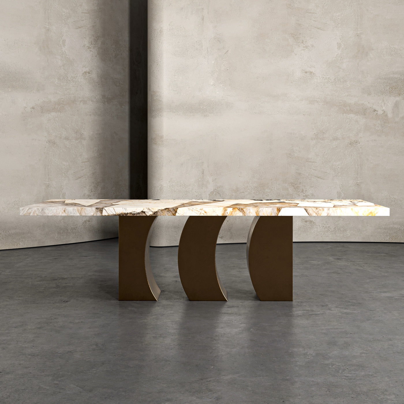 The Ora Dining Table adds timeless style to dining spaces