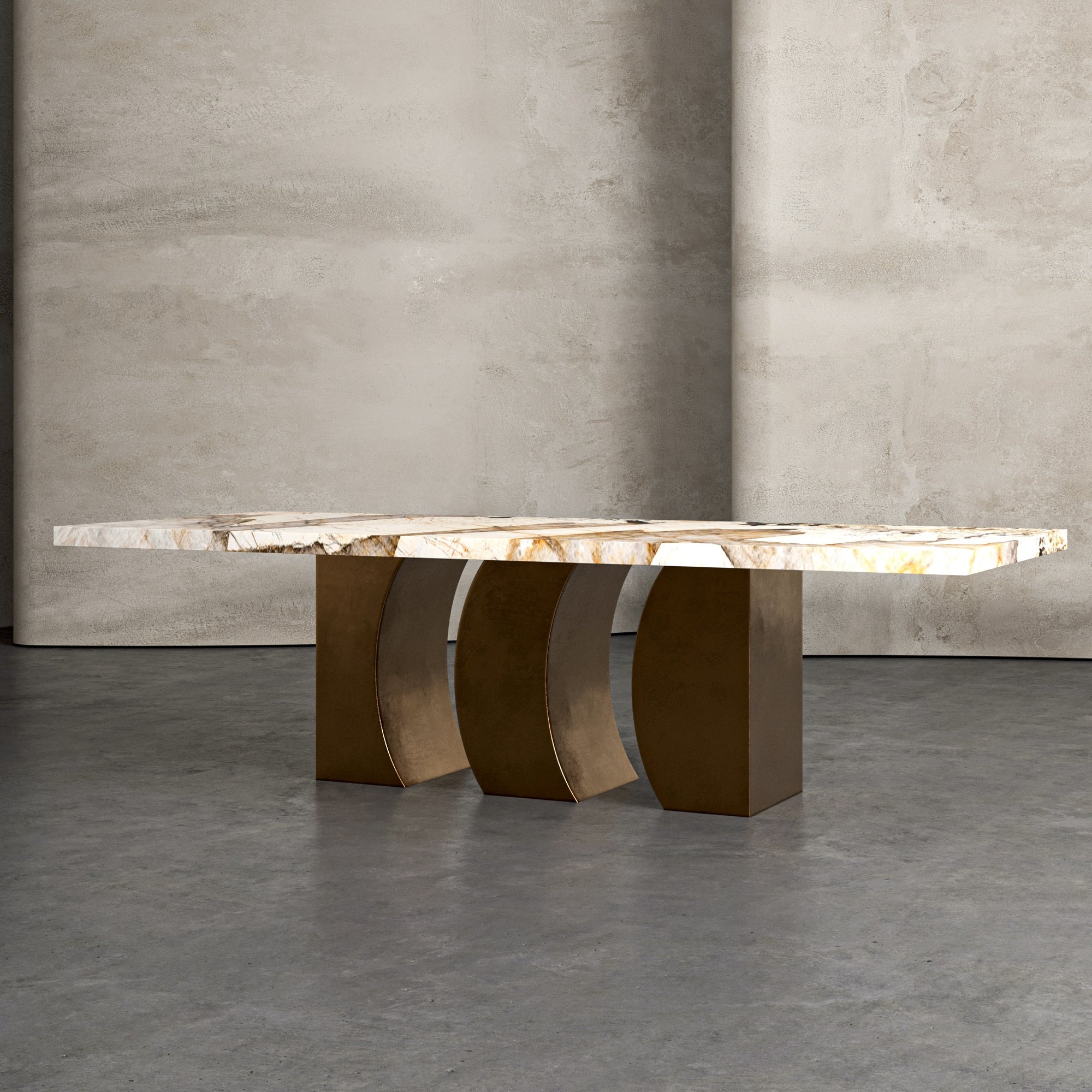 The Ora Dining Table adds timeless style to dining spaces