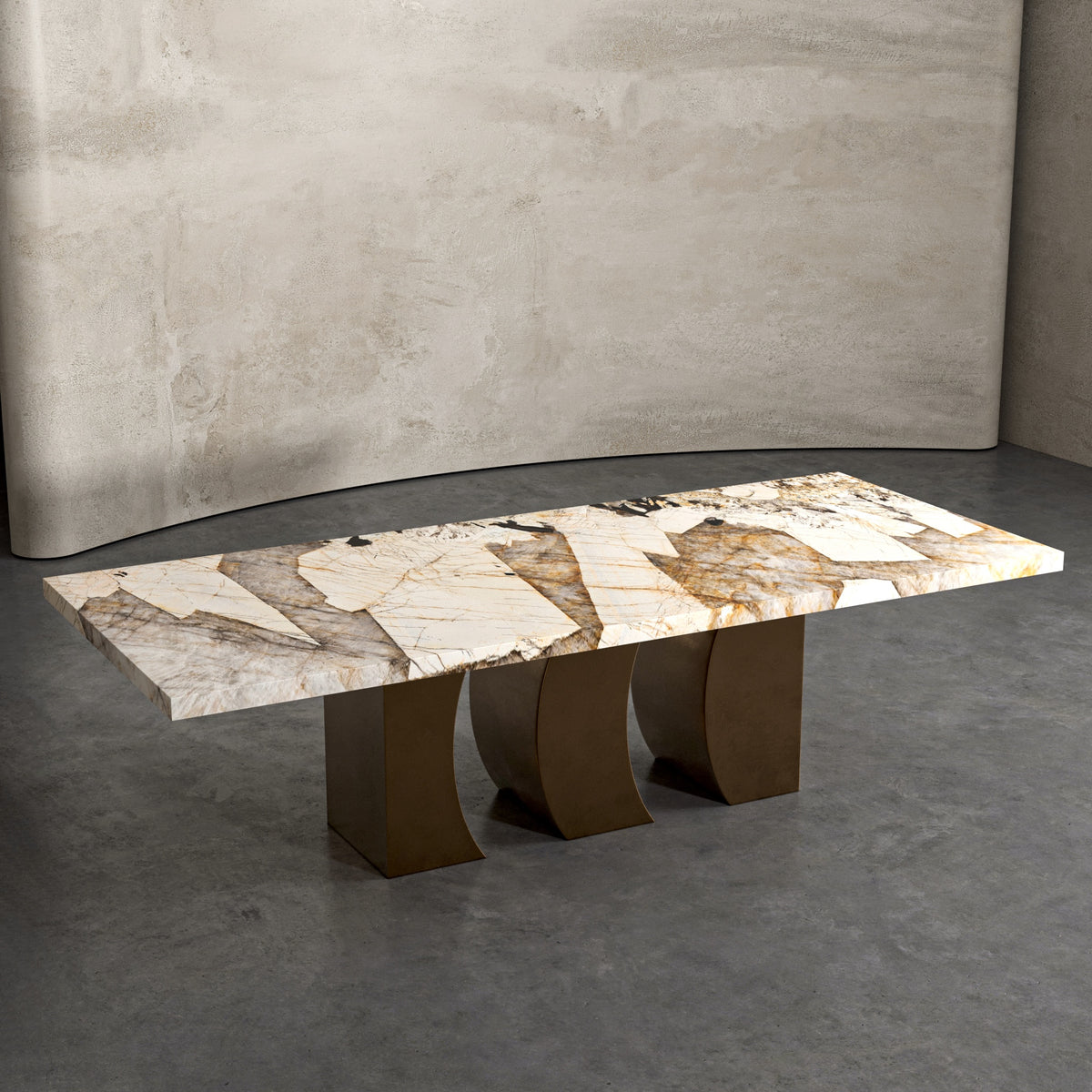 The Ora Dining Table adds timeless style to dining spaces