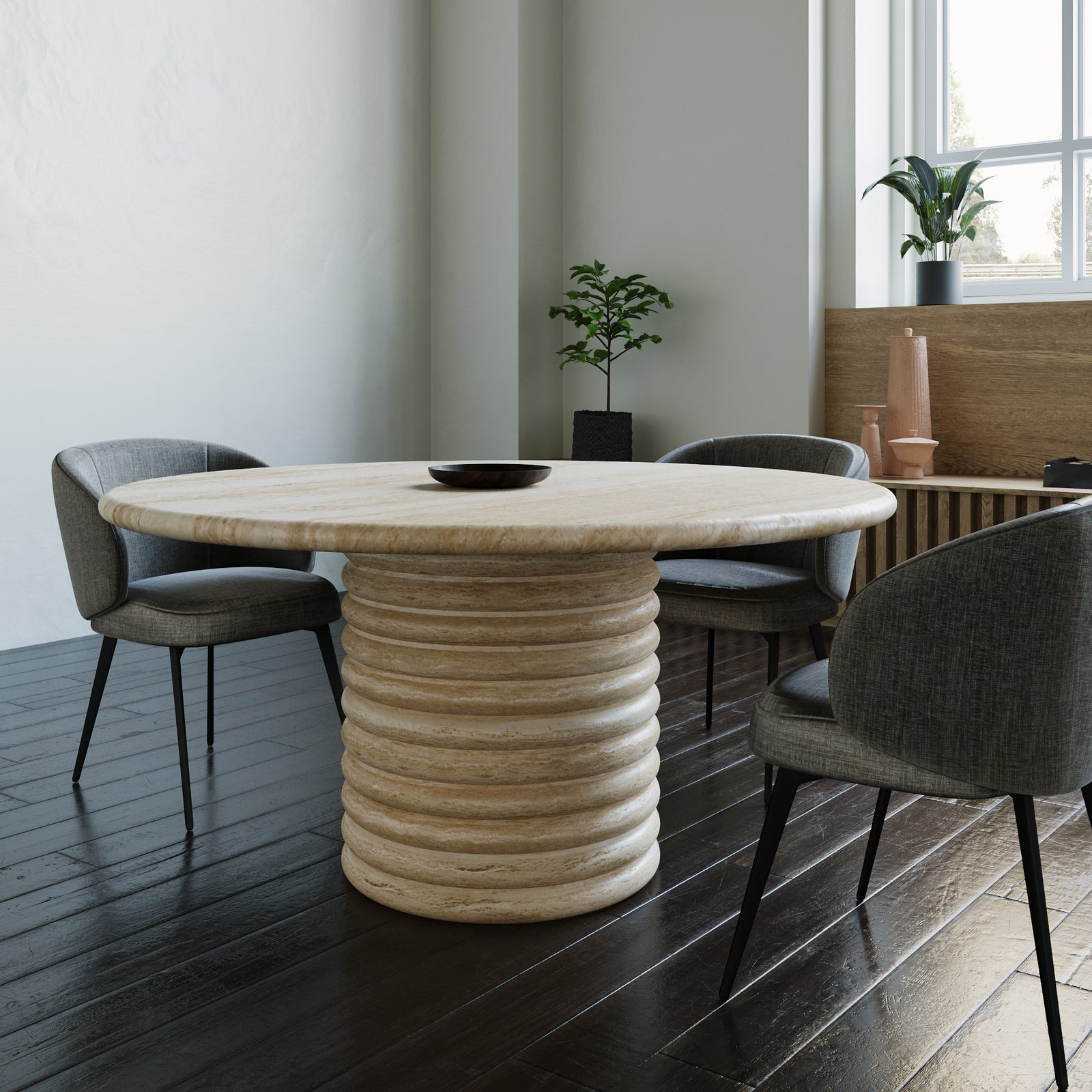 Noowa Table seamlessly combines modern design with natural elegance.