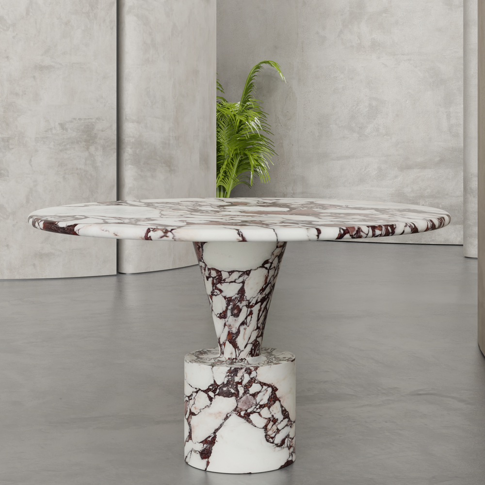 Attok Customizable Stone Dining Table of classic and modern design