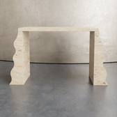 Wave Customize Stone Console Table -Sculpted with subtle sophistication