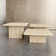 Reda Personalized Marble Table is a set of three staggered tables