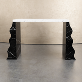 Wave Customize Stone Console Table -Sculpted with subtle sophistication
