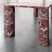 Elda Handcrafted Marble Dining Table Natural Beauty Of Marble Stone