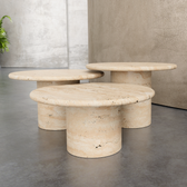 Marin Customizable Stone Table is a set of 3 staggered tables perfect ...