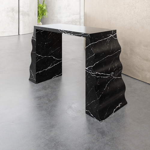 Wave Customize Stone Console Table -Sculpted with subtle sophistication