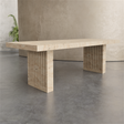 Linge Bespoke Marble Dining Table Clean lines, crisp edges and chunky