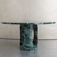 Personalized Marble Dining Table features a unique brutalist design