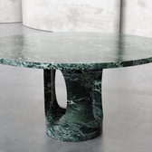 Personalized Marble Dining Table features a unique brutalist design